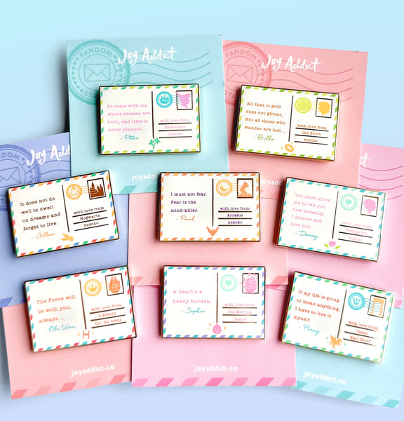 Peter's Postcard Enamel Pin | Fandom Stationery Pin By JoyAddict – Joy ...