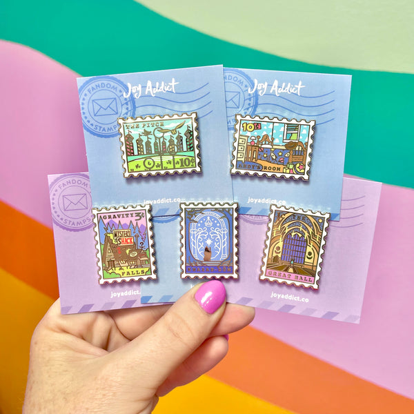 Gravity Falls Enamel Pin | Stamp Collection | Fan Art – Joy Addict