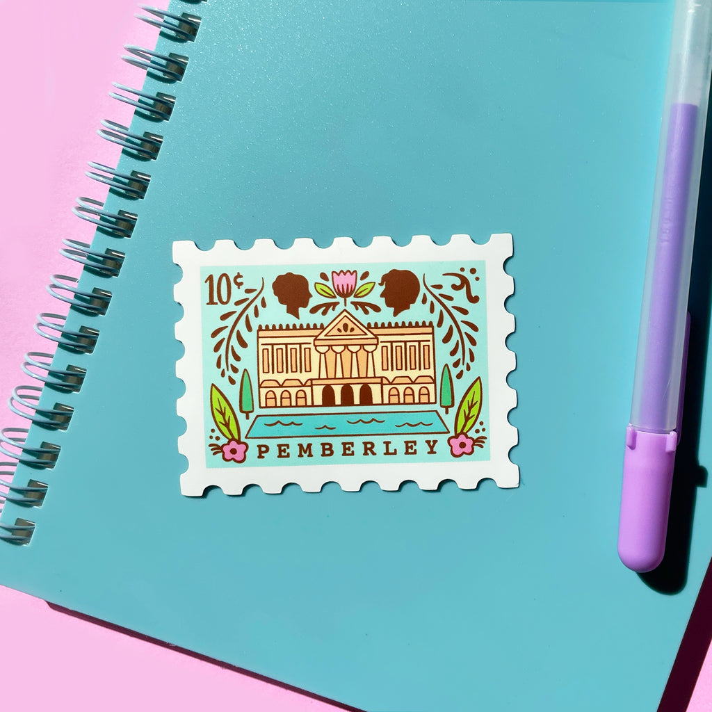 Pemberley Stamp Vinyl Sticker | Fan Art Stickers | Fandom Decals – Joy ...