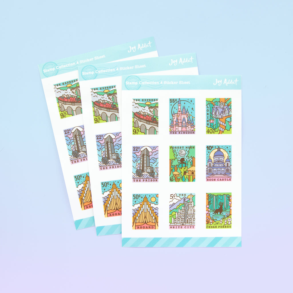 Stamp Collection 4 Sticker Sheet | Fandom Accessories | Artwork – Joy ...