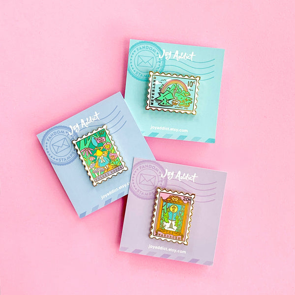 Tulgey Woods Enamel Pin | Fan Art | Fandom Stamp Artwork – Joy Addict