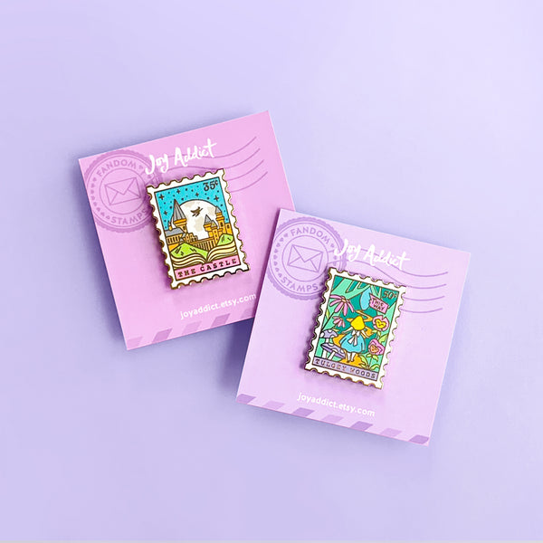 Tulgey Woods Enamel Pin | Fan Art | Fandom Stamp Artwork – Joy Addict